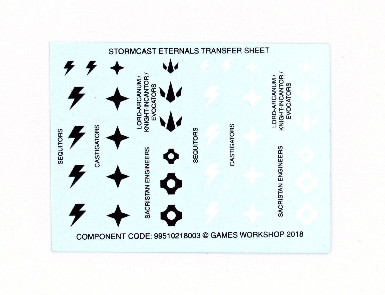 Stormcast Eternals Transfer Sheet / Decals – Players-Den
